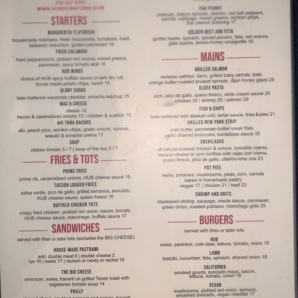 Hub - American Restaurant in Tucson