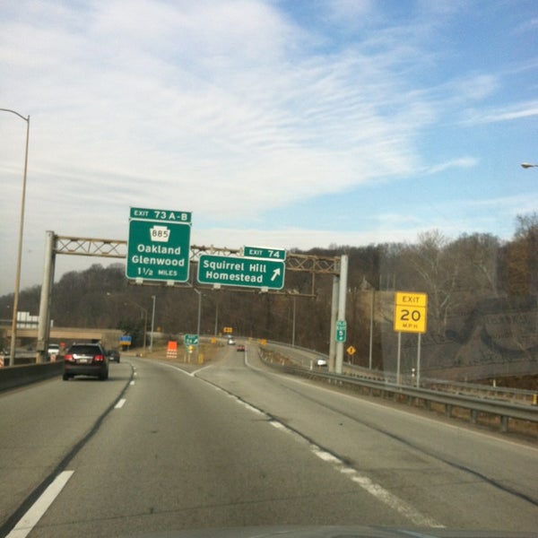 Photos at I-376 Exit 74 - Squirrel Hill / Homestead - Greenfield ...