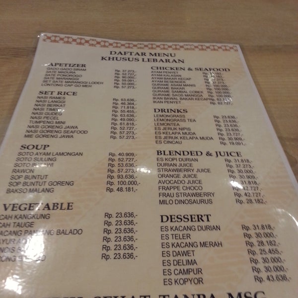 Java Kitchen - Vegan and Vegetarian Restaurant in Kelapa Gading