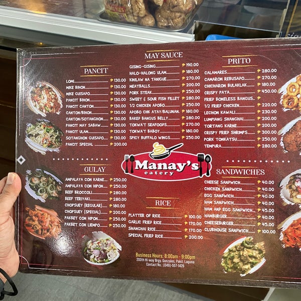 Manay's Eatery - Manila East Rd