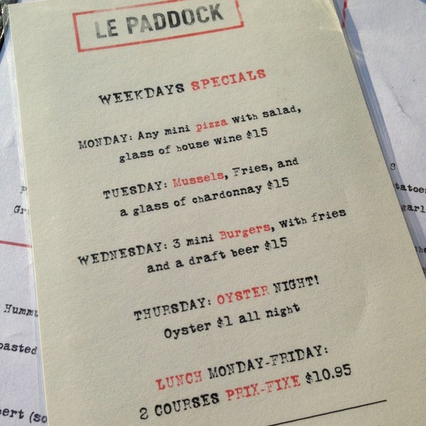 Le Paddock - Windsor Terrace - 58 tips from 1308 visitors