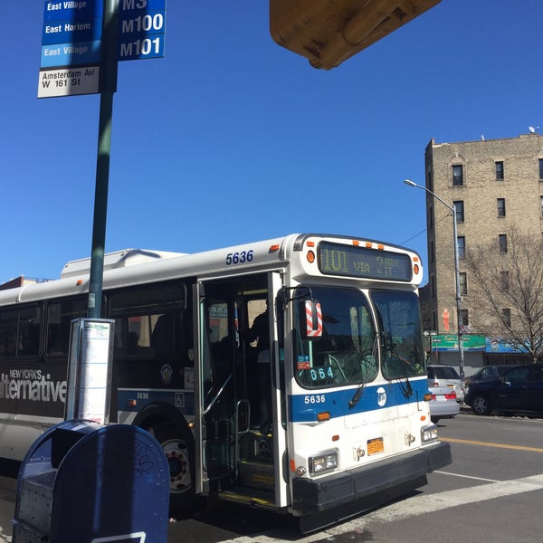 MTA Bus - Amsterdam Av & W 161 St (M3/M100/M101) - Washington Heights ...