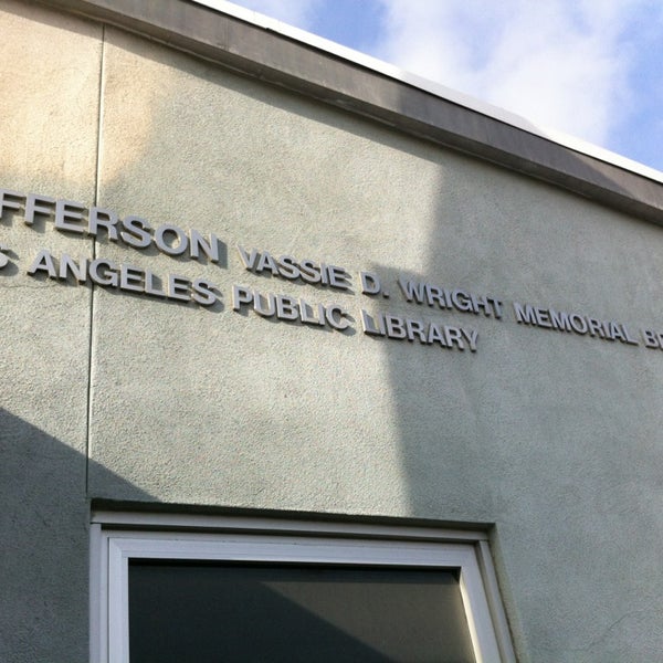 Los Angeles Public Library - Jefferson Memorial - Jefferson Park, Los ...
