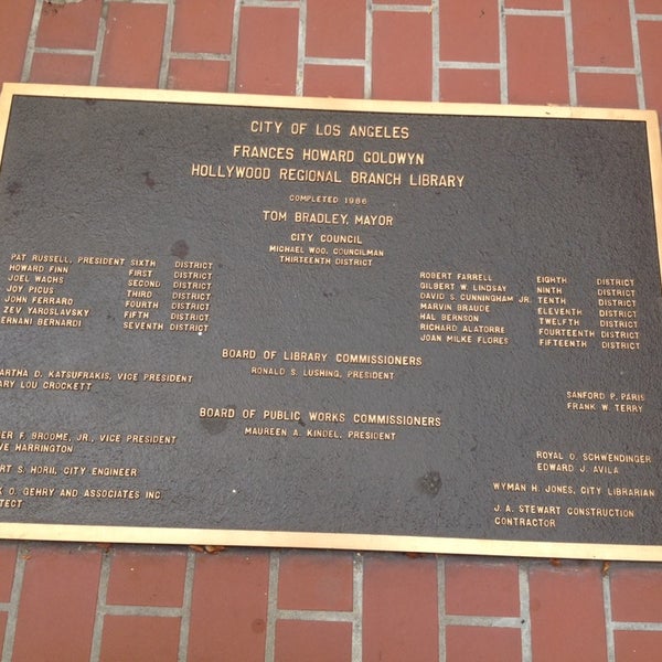 Los Angeles Public Library - Frances Howard Goldwyn - Hollywood ...