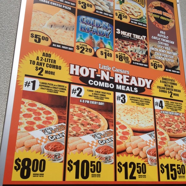 Little Caesars Pizza Menu