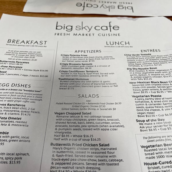 Big Sky Cafe - New American Restaurant