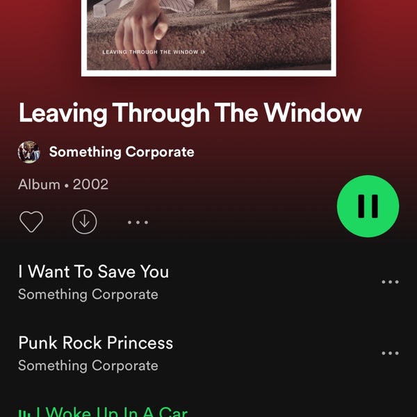 Something Corporate Leaving Through The Window