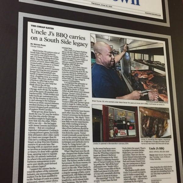 Uncle J's BBQ - Bronzeville - 502 E 47th St