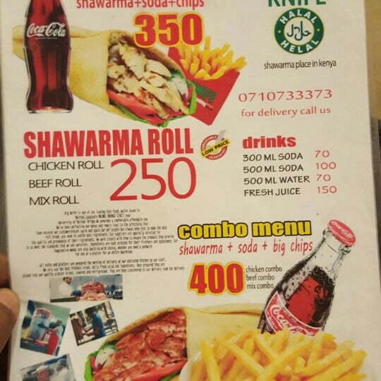 The Shawarma Place - The Big Knife - Nairobi Central Business District ...