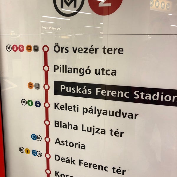 Puskás Ferenc Stadion (M2) - Metro Station in Budapest