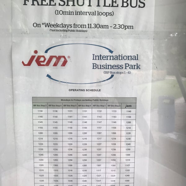 IBP Bus Stop 3 (Outside nordic) - Jurong East - 3 international ...