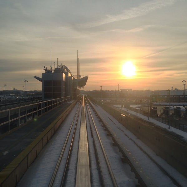 JFK AirTrain - Bombardier Facility - Airport Tram Station in Jamaica