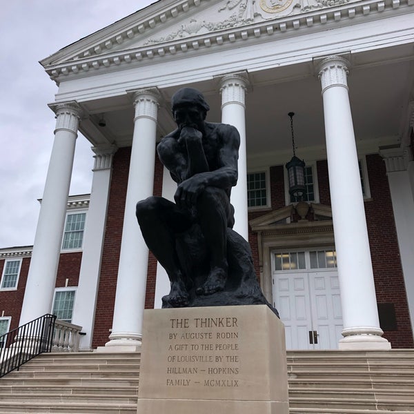 Thinker Statue - Sculpture Garden in University