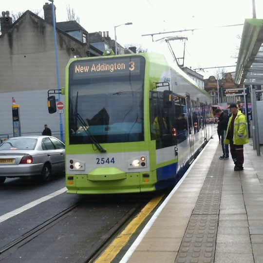 West Croydon London Tramlink Stop - Station Rd.