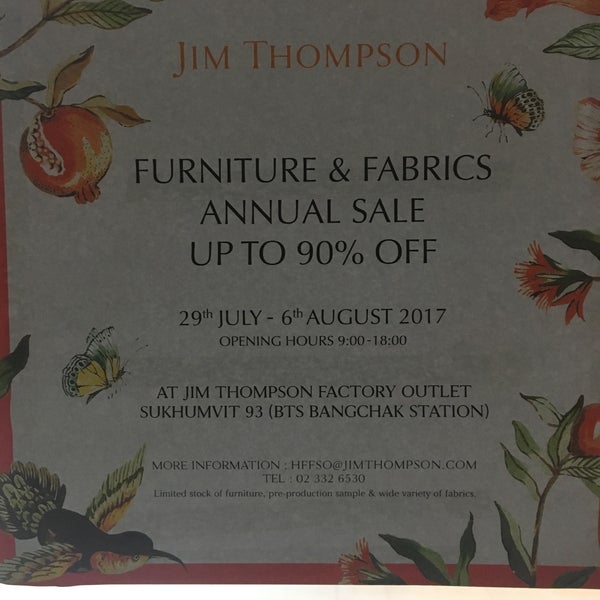 Photos at Jim Thompson Factory Sales Outlet - Boutique in พระโขนง