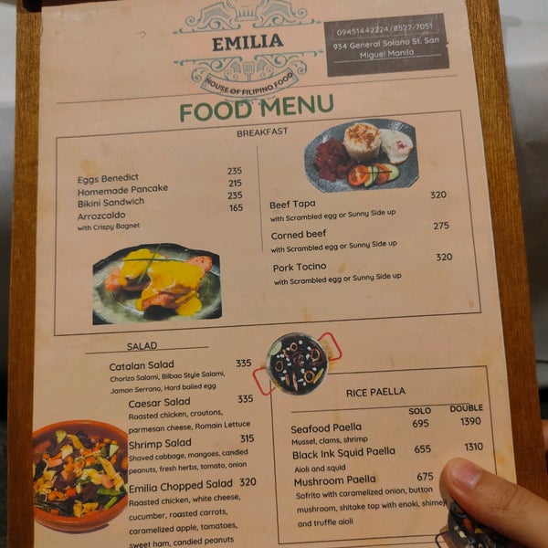Emilia’s House Of Filipino Food - Filipino Restaurant in San Miguel
