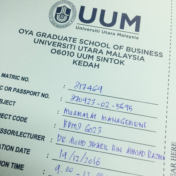 Othman Yeop Abdullah, Graduate School Of Business, UUM - College ...