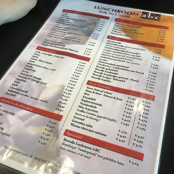 Lunchroom ABC - Fast Food Restaurant in Veendam