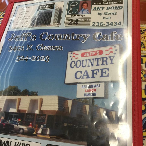 Jeff's Country Cafe - American Restaurant in Oklahoma City