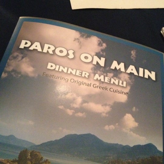 Paros On Main - Greek Restaurant