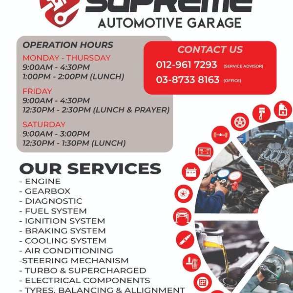 Supreme Automotive Garage Subang - lot 3402 jalan tembusu kampung melayu subang