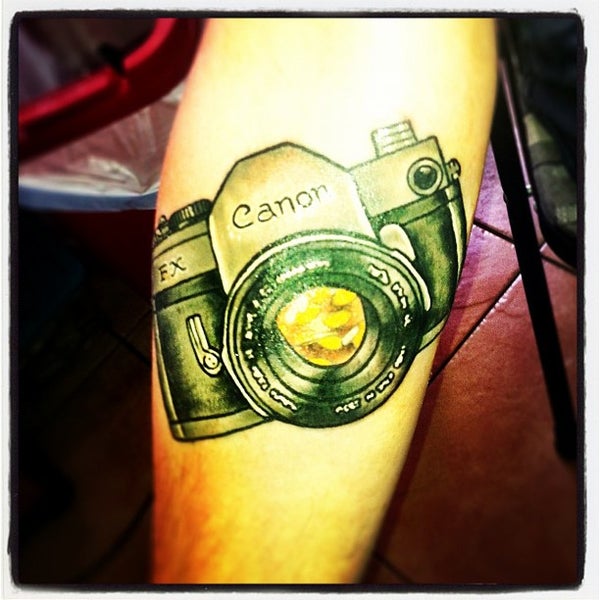 Vintage Canon Camera Tattoo