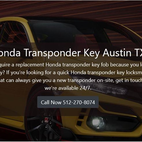 Honda Transponder Key - Office