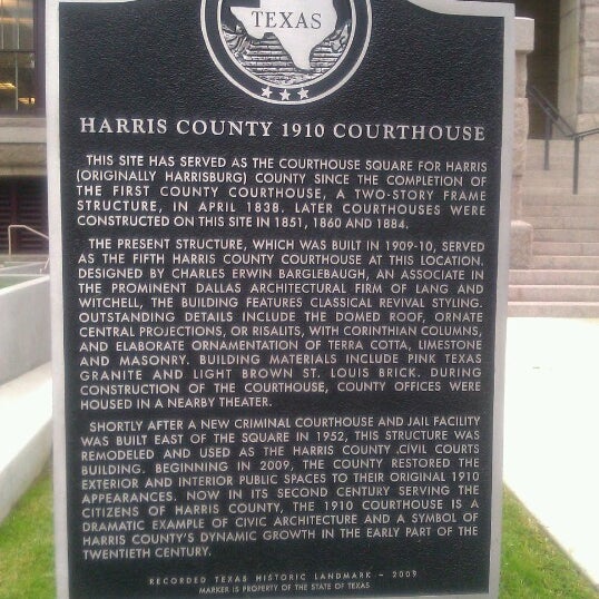 Harris County 1910 Courthouse - Courthouse in Downtown Houston