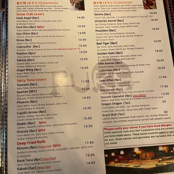 Sushi Pure - Sushi Restaurant in Eugene