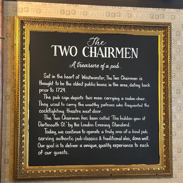 The Two Chairmen - City of Westminster - 6 tips