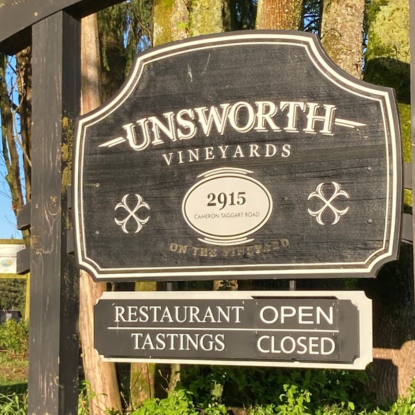 Unsworth Vineyards - Mill Bay, BC