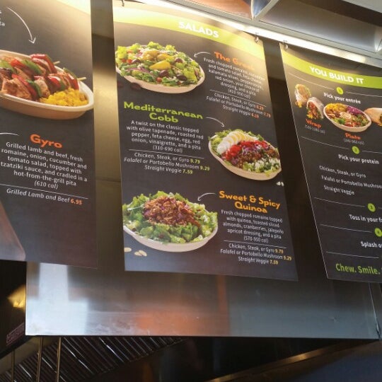 Garbanzo Mediterranean Grill Menu