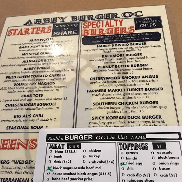 Abbey Burger Bistro - 25 tips