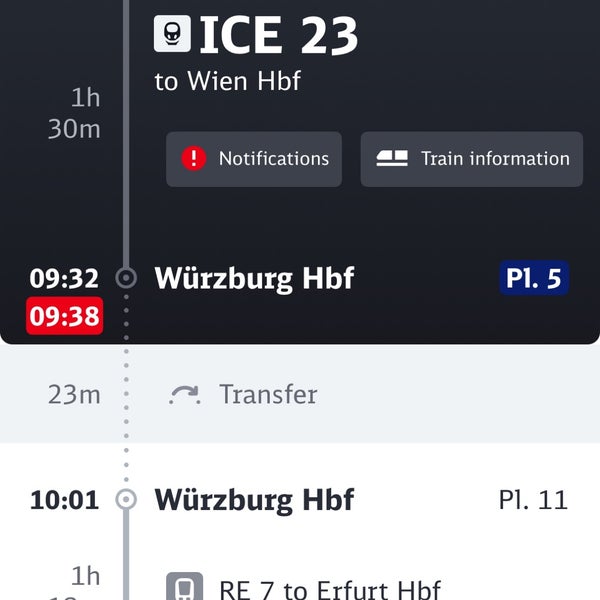 Gleis 4/5 - Flughafen - Frankfurt am Main, Hessen