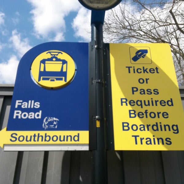 Photos at Falls Road Light Rail Station - Light Rail Station