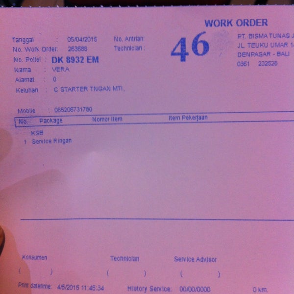 Yamaha Bisma - Denpasar, Bali