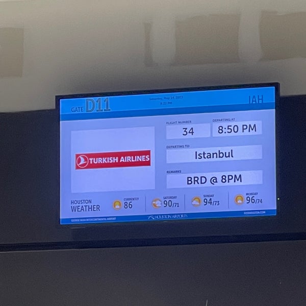 Gate D11 - Houston, TX
