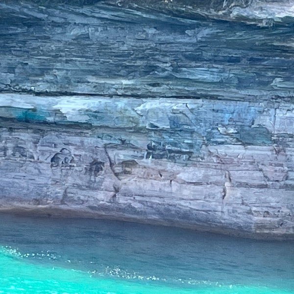 Pictured Rocks Cliffs - Upper Overlook - Miners Castle Rd