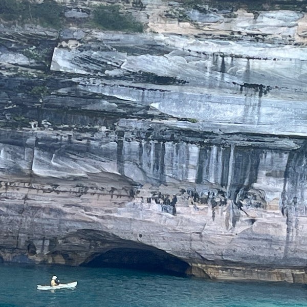 Pictured Rocks Cliffs - Upper Overlook - Miners Castle Rd