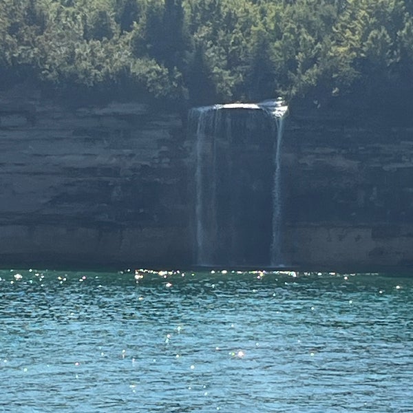 Pictured Rocks Cliffs - Upper Overlook - Miners Castle Rd