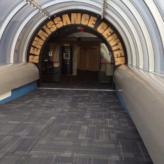 Ren Cen Skywalk - Building in Downtown Detroit