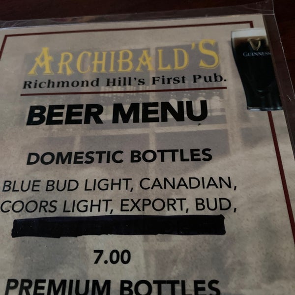 Archibald's Neighbourhood Pub - 8950 Yonge St