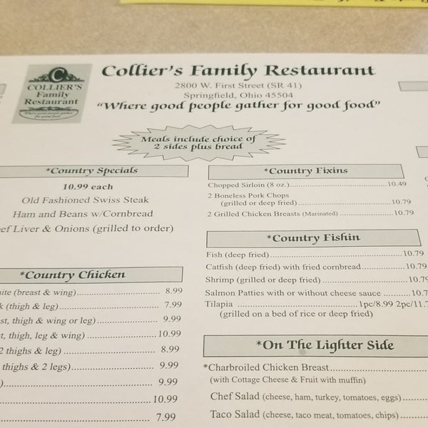 Collier's Family Restaurant - Springfield, OH
