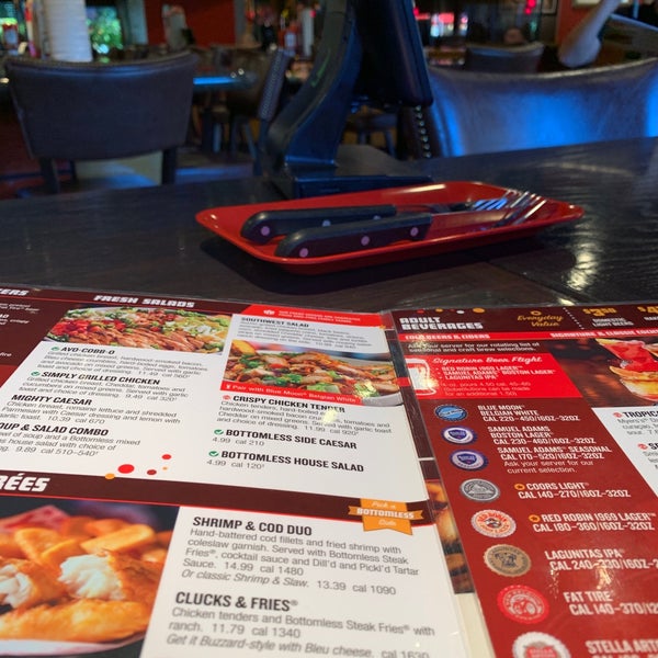 Red Robin Food Menu