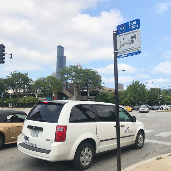 CTA #8 Bus Stop Halsted And Taylor - University Village - Little Italy ...