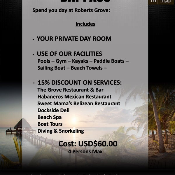 Roberts Grove Seaside Restaurant and Bar - Caribbean Sea - 2 tips