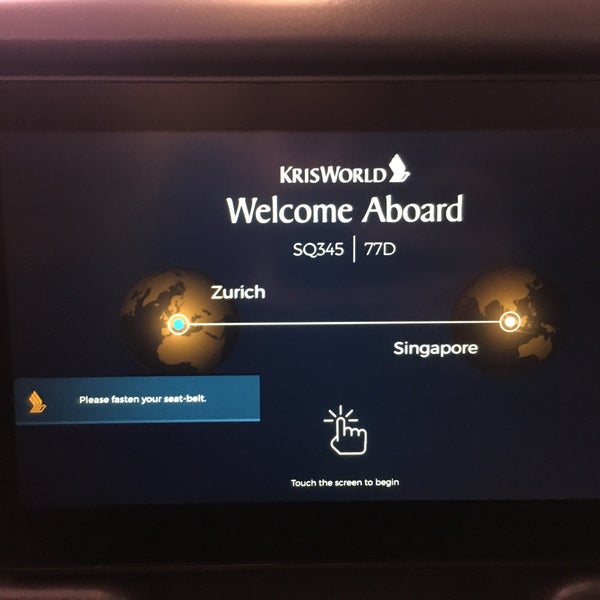 Singapore Airlines Flight SQ 345 - Plane