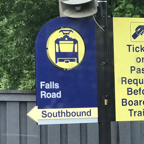 Photos at Falls Road Light Rail Station - Light Rail Station