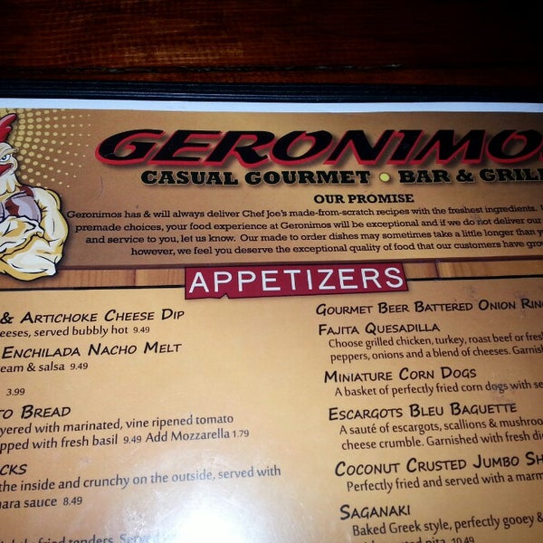 Geronimos Bar & Grill (Now Closed) - 3528 S University Dr