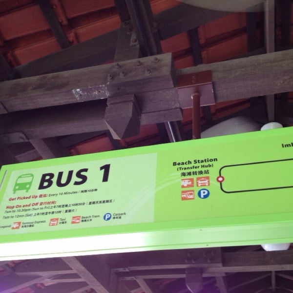 Sentosa Buses: Bus A - Bus Line in Sentosa Island